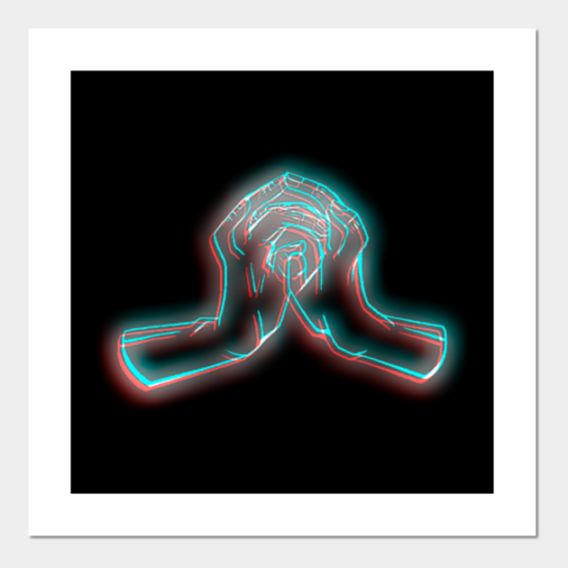 Neon Jujutsu Kaisen Hand Signs Jujutsu Kaisen Posters And Art Prints Teepublic